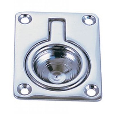 Perko Flush Ring Pull Chrome Plated Bronze 2-9/16" X 2" | eBay