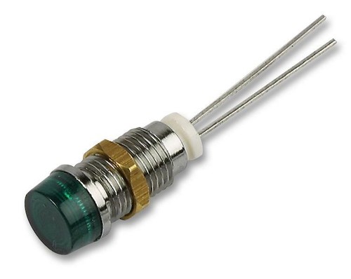LED INDICATOR, 3MM, GREEN, FORWARD CURRENT IF 20MA, IP / NEMA RA FOR ...
