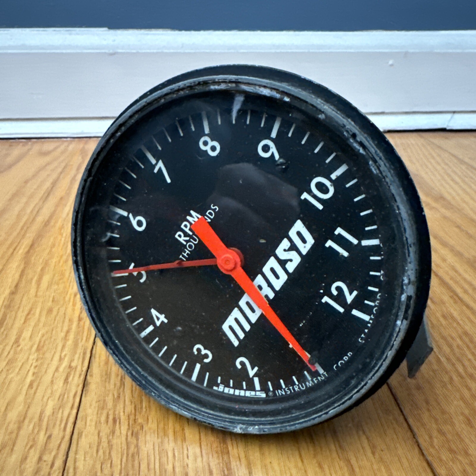 "Vintage Moroso Jones Mechanical Tachometer 12k 12000 RPM 4 1/2"" Hot ...