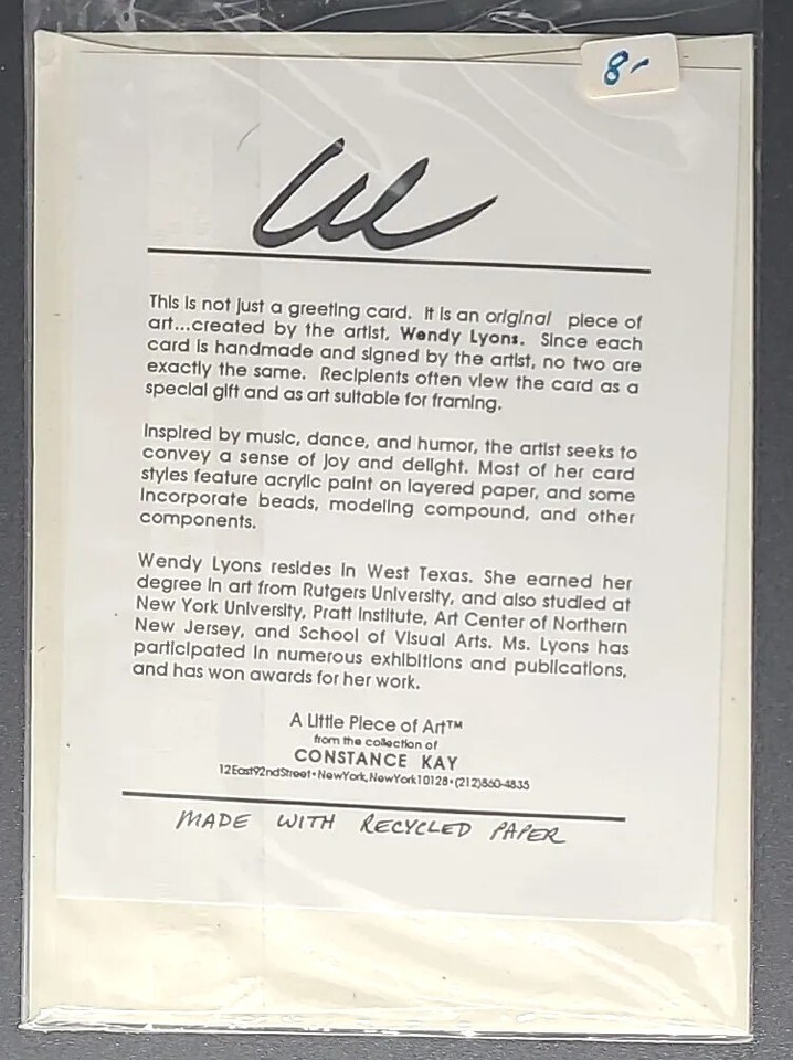 Constance Kay - A Little Piece Of Art - Wendy Lyons | eBay