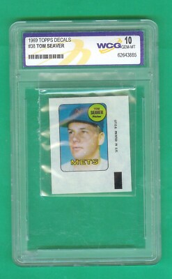 1969 Topps baseball decals Tom Seaver WCG 10 | eBay