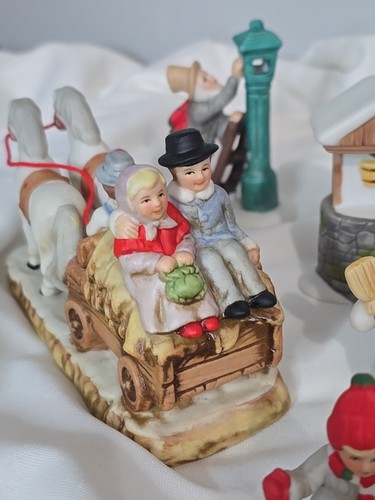 Vtg Lefton Colonial Village Figurines Lot 13 Porcelain Miniature ...