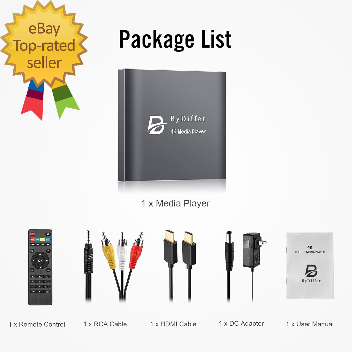 4K Ultra HD Digital Media Player TV MP4 Video Player for USB Drive ...