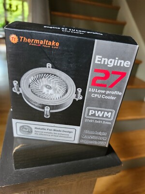 Tt Computer CPU Cooler Engine 27 mm Aluminum Alloy PWM Fan New In Box ...