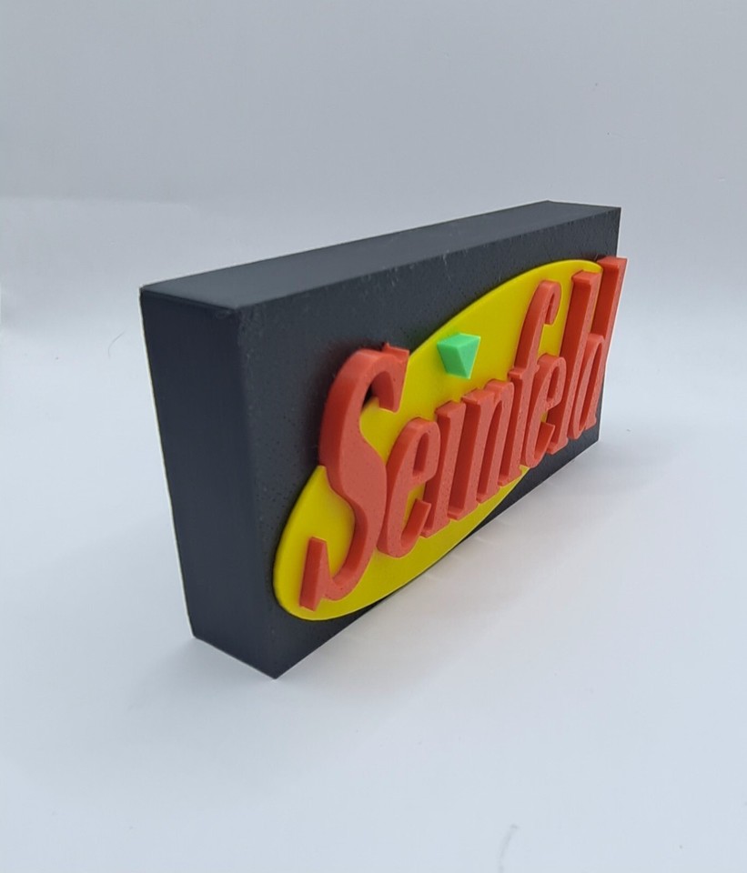 1990's TV Show Seinfeld Logo Desk Shelf Art | eBay