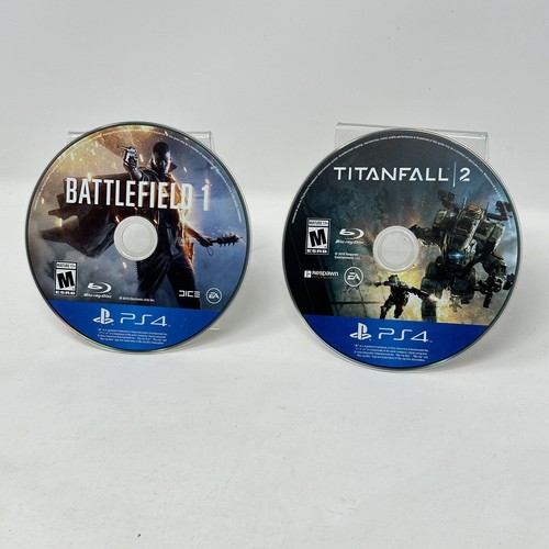 Battlefield 1 and Titanfall 2 PS4 PlayStation 4 Disc Only BUNDLE ...