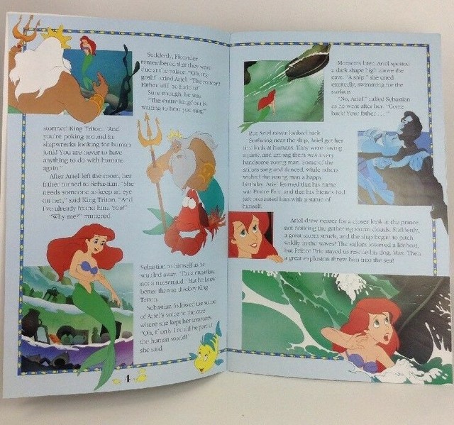 Little Mermaid 1991 The Walt Disney Treasure Chest Oversized Book Kids ...