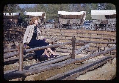 Pretty Woman Knotts Berry Farm 35mm Slide 1950s Red Border Kodachrome ...