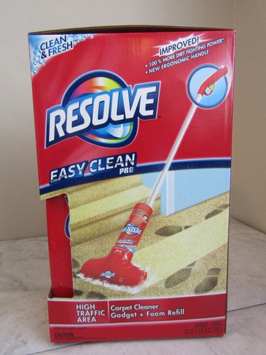 NIB RESOLVE Easy Clean PRO Carpet Cleaner Gadget & Foam Spray Refill ...