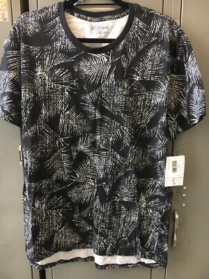 LuLaRoe Patrick T size Large Black with Palm Leaves Brand New With Tags ...