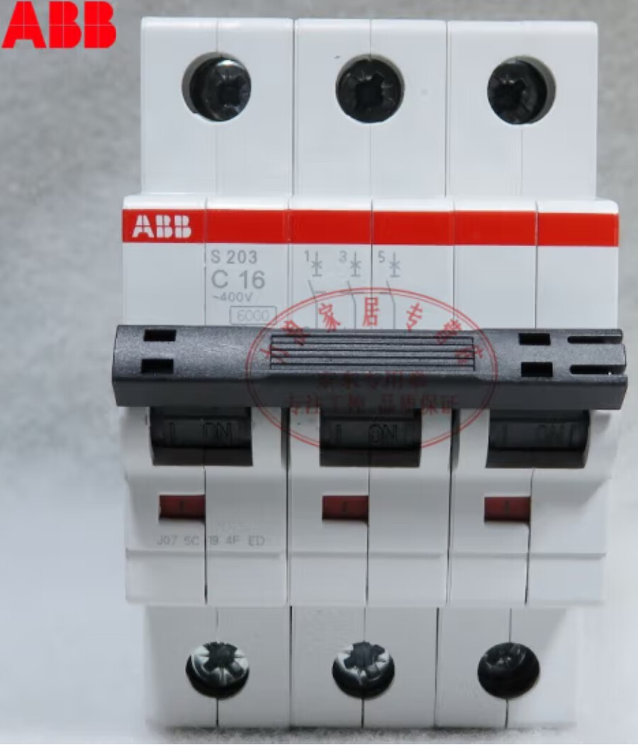 ABB Miniature Circuit Breaker 3P 6kA S203-C16 16A | eBay