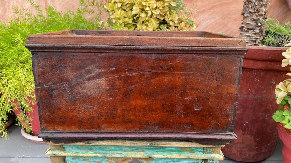 18th C Antique Wooden Hand Carved 7 Drawer Goldsmith Gems Stone Storage ...