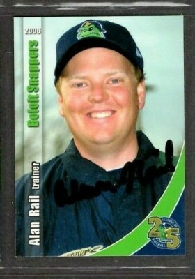 2006 Grandstand Beloit Snappers Alan Rail Baseball Card Signed ...