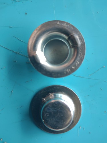 (lot of 2) 5/8 inch push on pal ,hat, cap nuts roller shafts Axle Caps ...