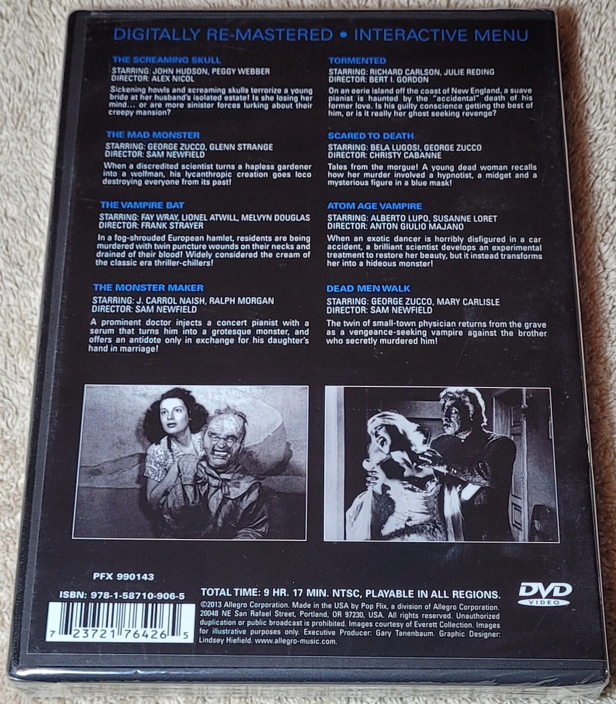 Screaming Skull Horror Collection (DVD, 2013, 2-Disc Set) for sale ...