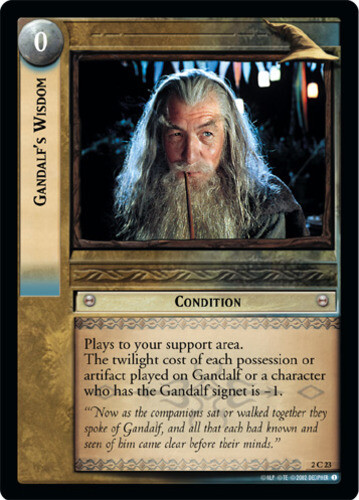 LOTR: Gandalf's Wisdom [Ungraded] Mines of Moria Lord of the Rings TCG ...