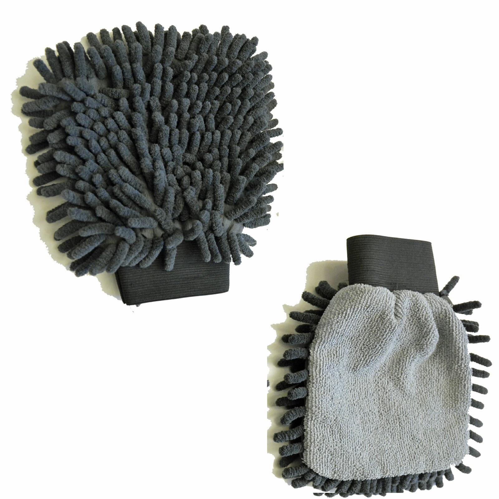 3-er Set Microfaser Handschuh Chenille Putzhandschuh Autowaschhandschuh ...