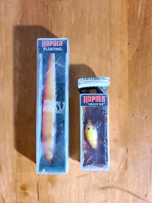 VTG Rapala Mini Fat Rap MFR-3 & Kelluva Spinning Bleu Bleu Fishing ...