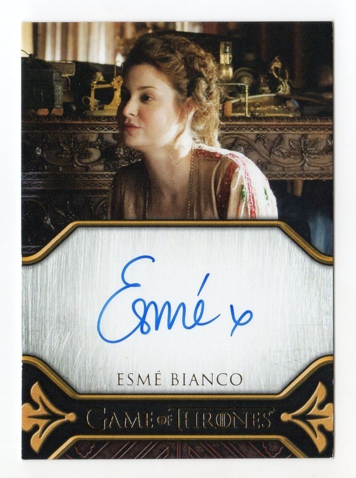 Game of Thrones Legends of the Realm Autograph Esme Bianco as Ros | eBay