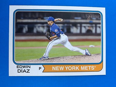 2023 Topps Heritage Baseball #36 Edwin Diaz *New York Mets* | eBay