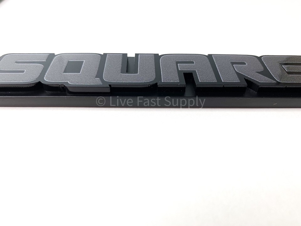 C10 SQUAREBODY License Plate Frame Gray w/ Black Outline Matte Premium ...