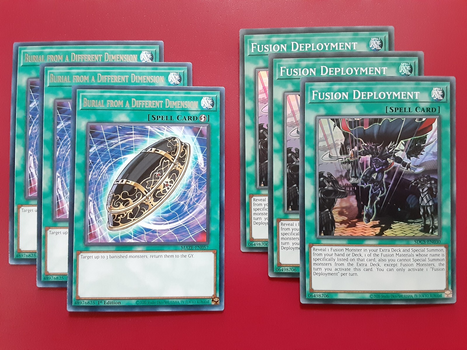 Yugioh Gate Guardian Deck 52 Cards Combined Thunder Wind Water ...