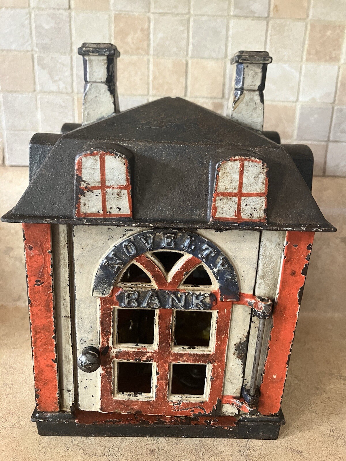 Antique J & E Stevens Original 1870’s Cast Iron Mechanical Novelty Coin ...