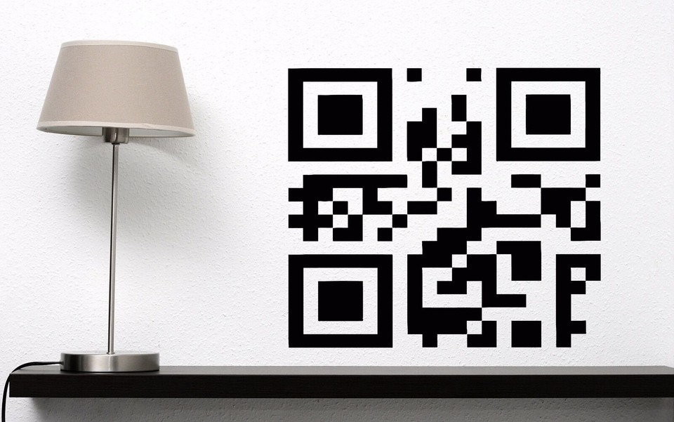 Vinyl Decal QR-code Coding Individual Commodity Wall Sticker (n600) | eBay