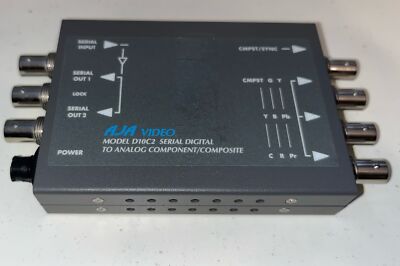 Aja Video D10C2 Serial Digital to Analog Component Composite converter ...