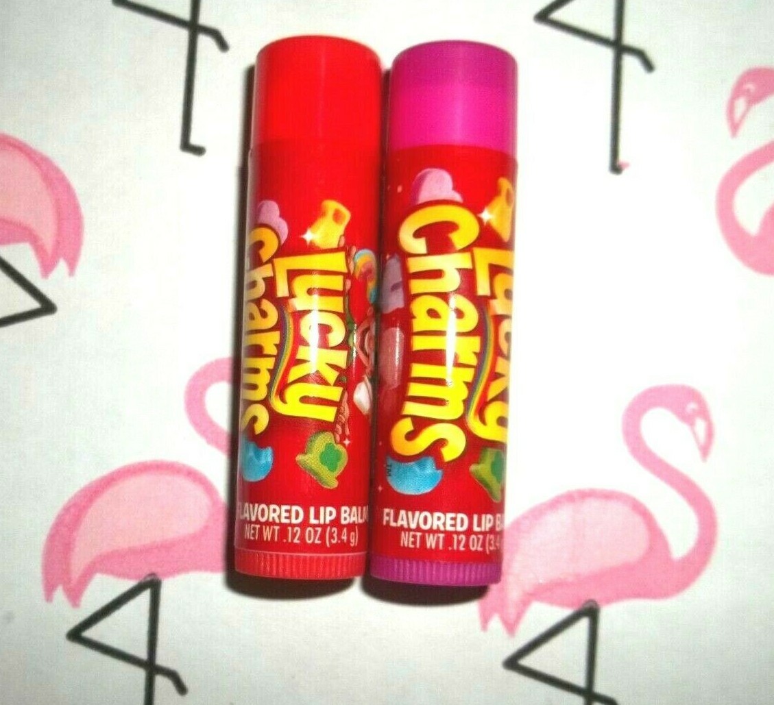 2 Breakfast Cereal LIP BALM 9 Flavors ! Boo Berry Cookie Crisp Trix ...