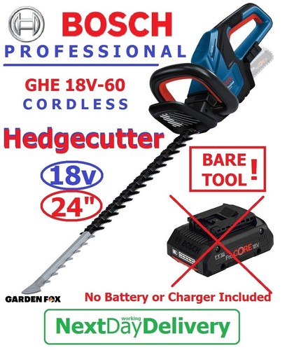 BARE - BOSCH PRO GHE18V-60 24" Cordless Hedgecutter 06008C9000 ...