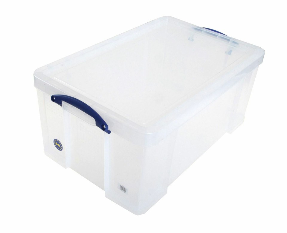Sizes 33 - 84 Litre Really Useful Boxes Clear Storage Box - Underbed A3 ...