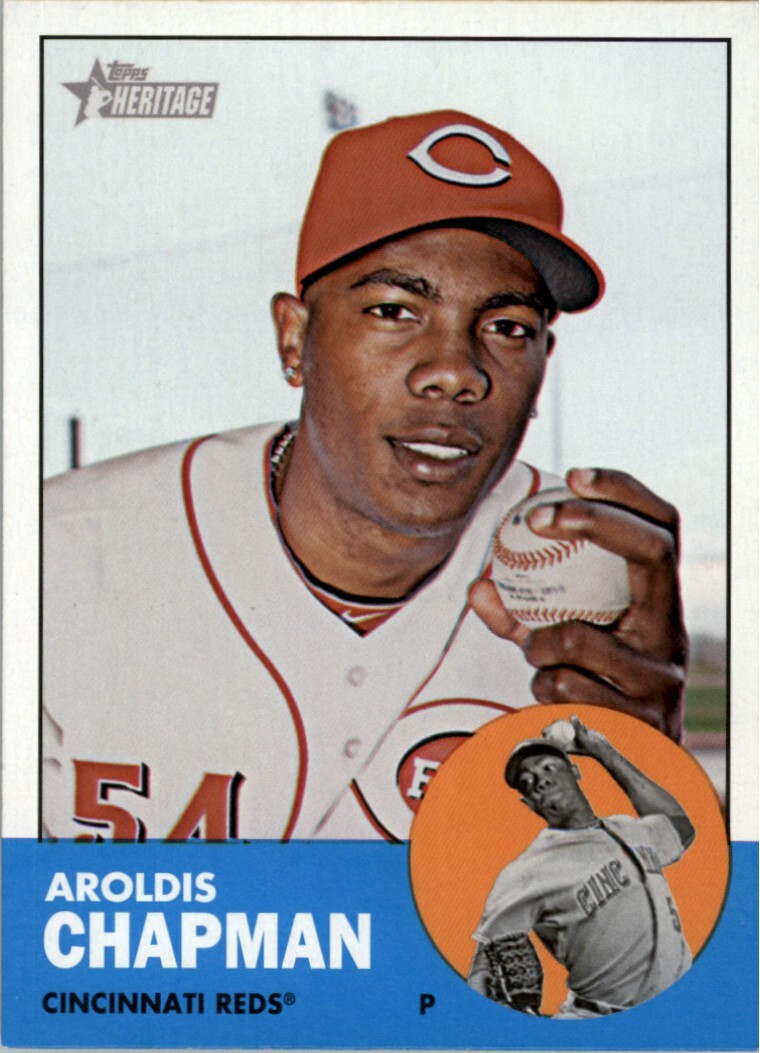 2012 Topps Heritage #225 Aroldis Chapman Cincinnati Reds *+* | eBay