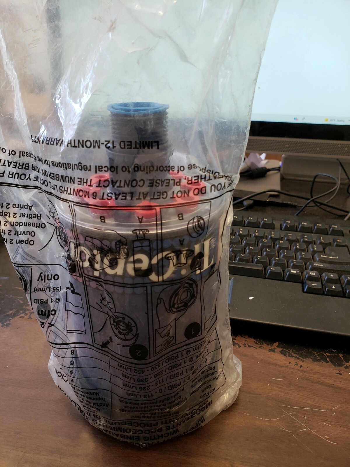 NEW Parker TriCeptor Hydraulic Tank Desiccant Breather, 2NMT1 ZX (E2-4 ...