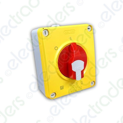 Gewiss GW70433P Rotary Isolator Switch 16amp 4 Pole IP65 3 Phase ...