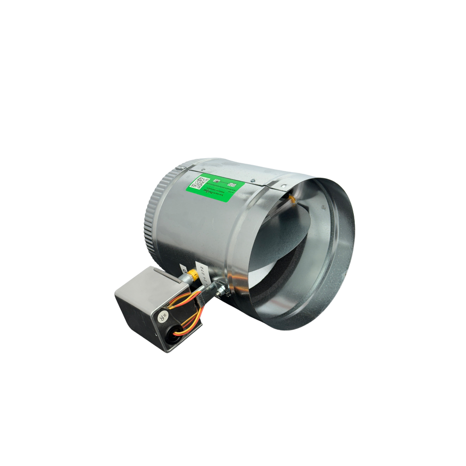 DuroZone 8” HVAC Motorized NSPRD Spring Return Damper – 24Volt AC, Zone ...