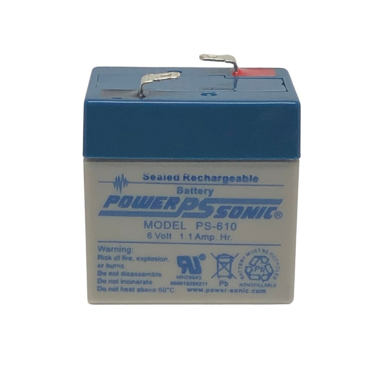Power-Sonic PS-610 Battery - 6V 1.1AH for sale online | eBay