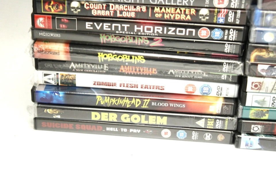 28 x Assorted HORROR & THRILLER Film DVD & BLU RAY Bundle Region 2 -G20 ...