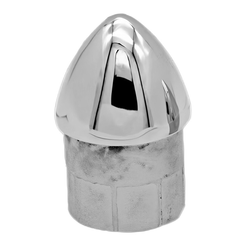 2PCS Stainless Steel 7/8" Pipe Tube End Insert Bullet Cap Plug Marine ...