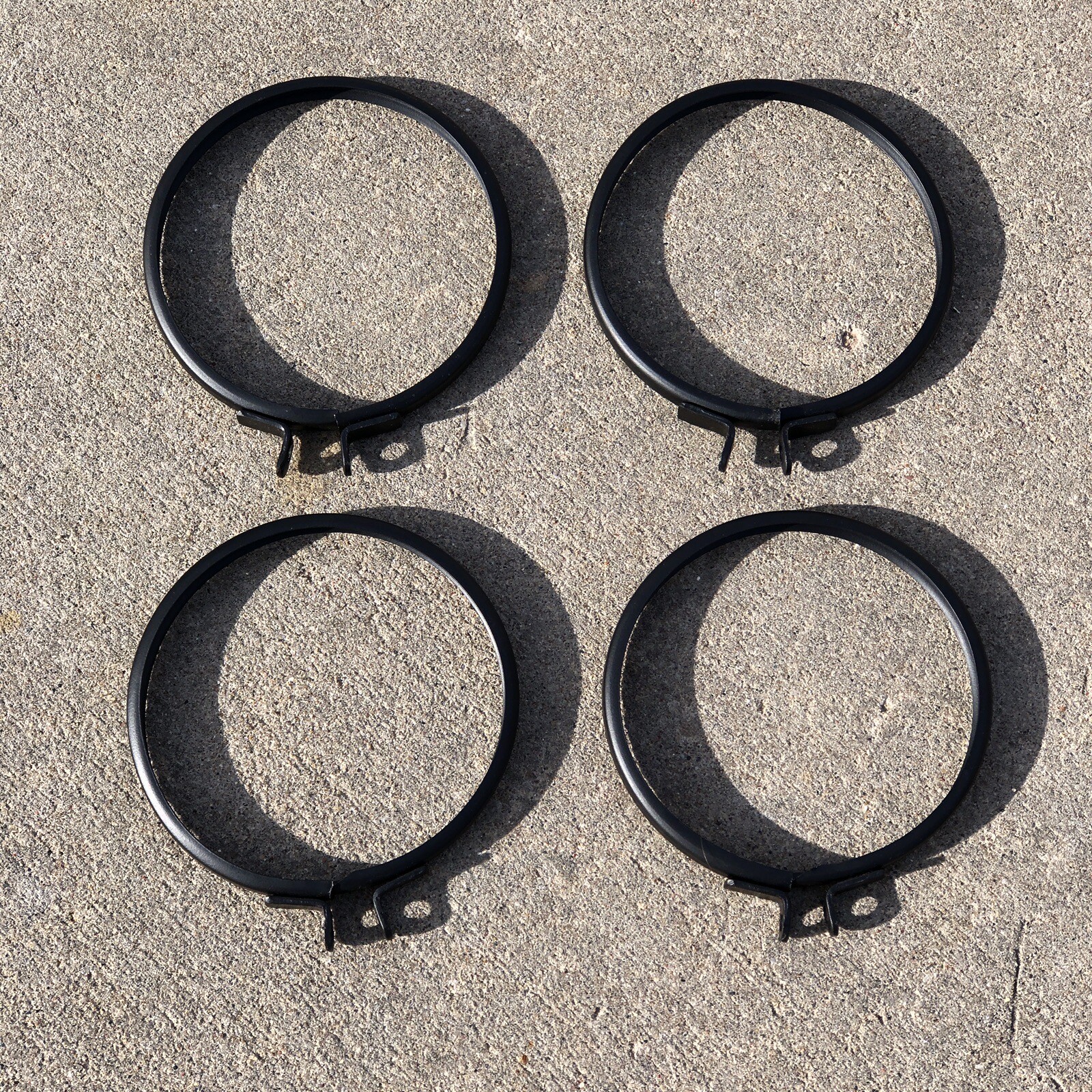 Lot Of 4! 4-1/2” Railroad Switch Marker Train Lamp Lens Coupling Ring ...