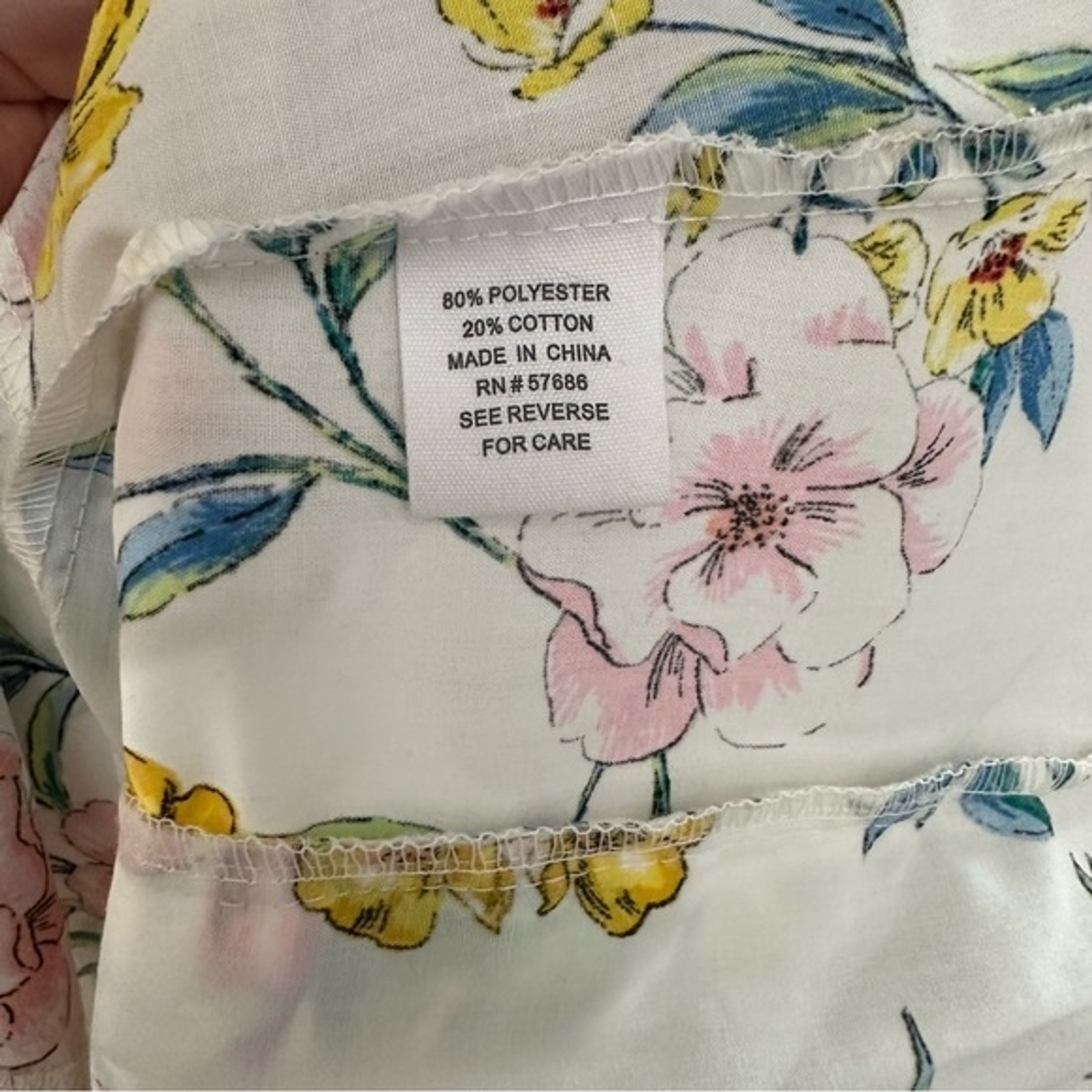 Miss Lili Tropical Floral Cinched Waist Lightweight S… - Gem