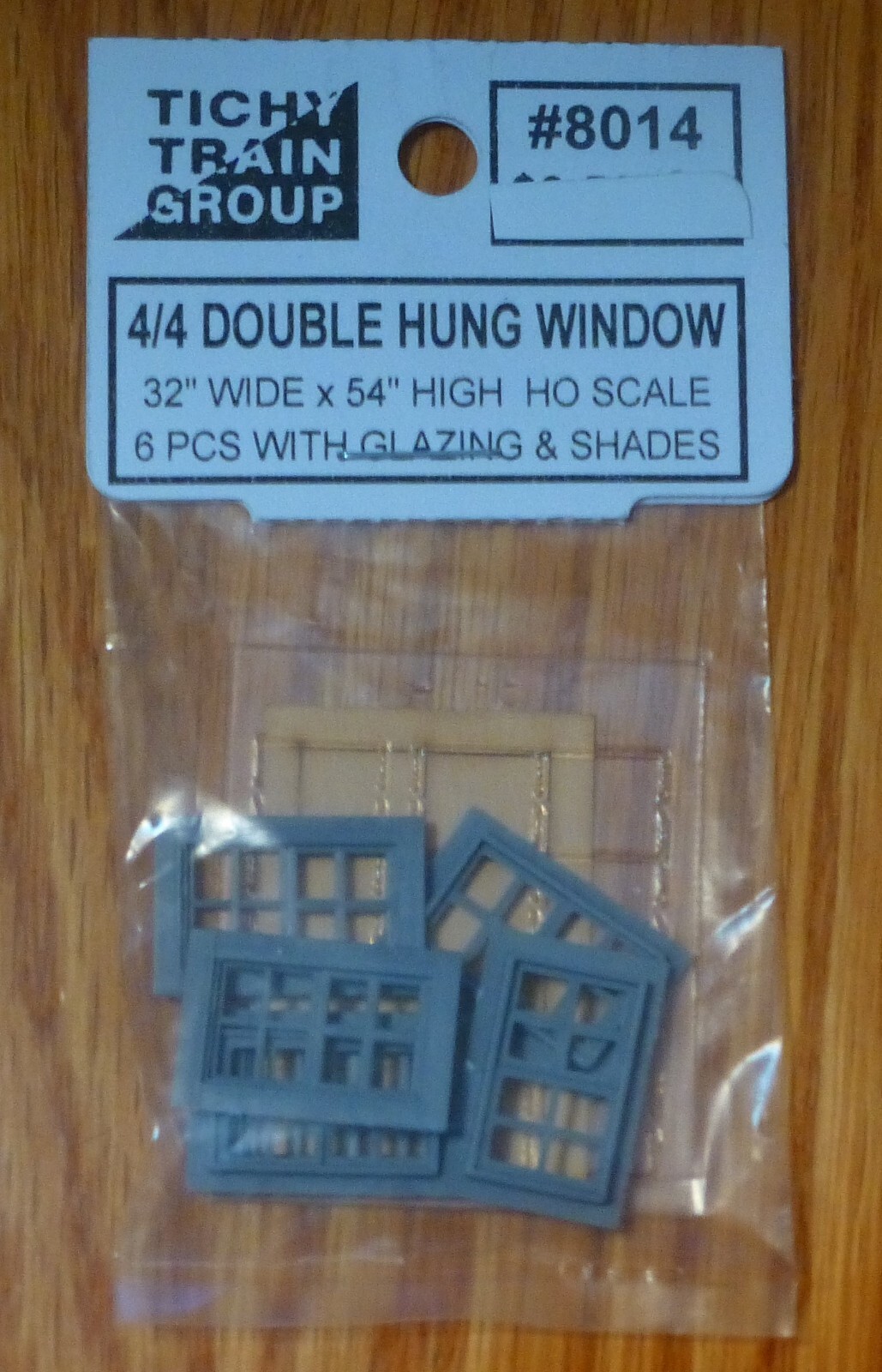 Tichy Train Group HO #8014 Windows - Double Hung pkg(6) -- 4/4; Scale ...