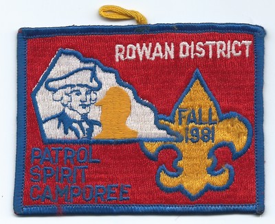 1981 Rowan District Fall Camporee, Central NC Council | eBay