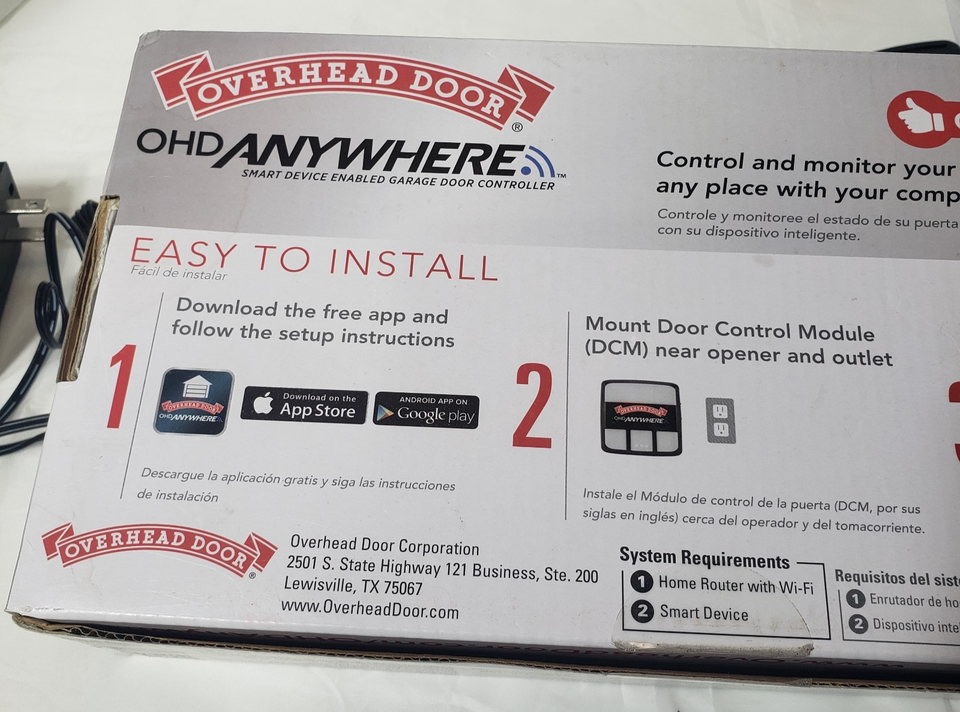 Overhead Door OHD Anywhere Wi-Fi Smart Device Enabled Garage Door ...