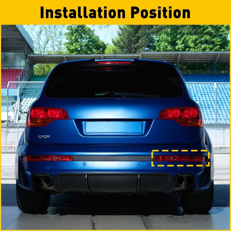 Right Rear Bumper Stop Lamp Light Reflector w/ Halogen Bulb for Audi Q7 ...