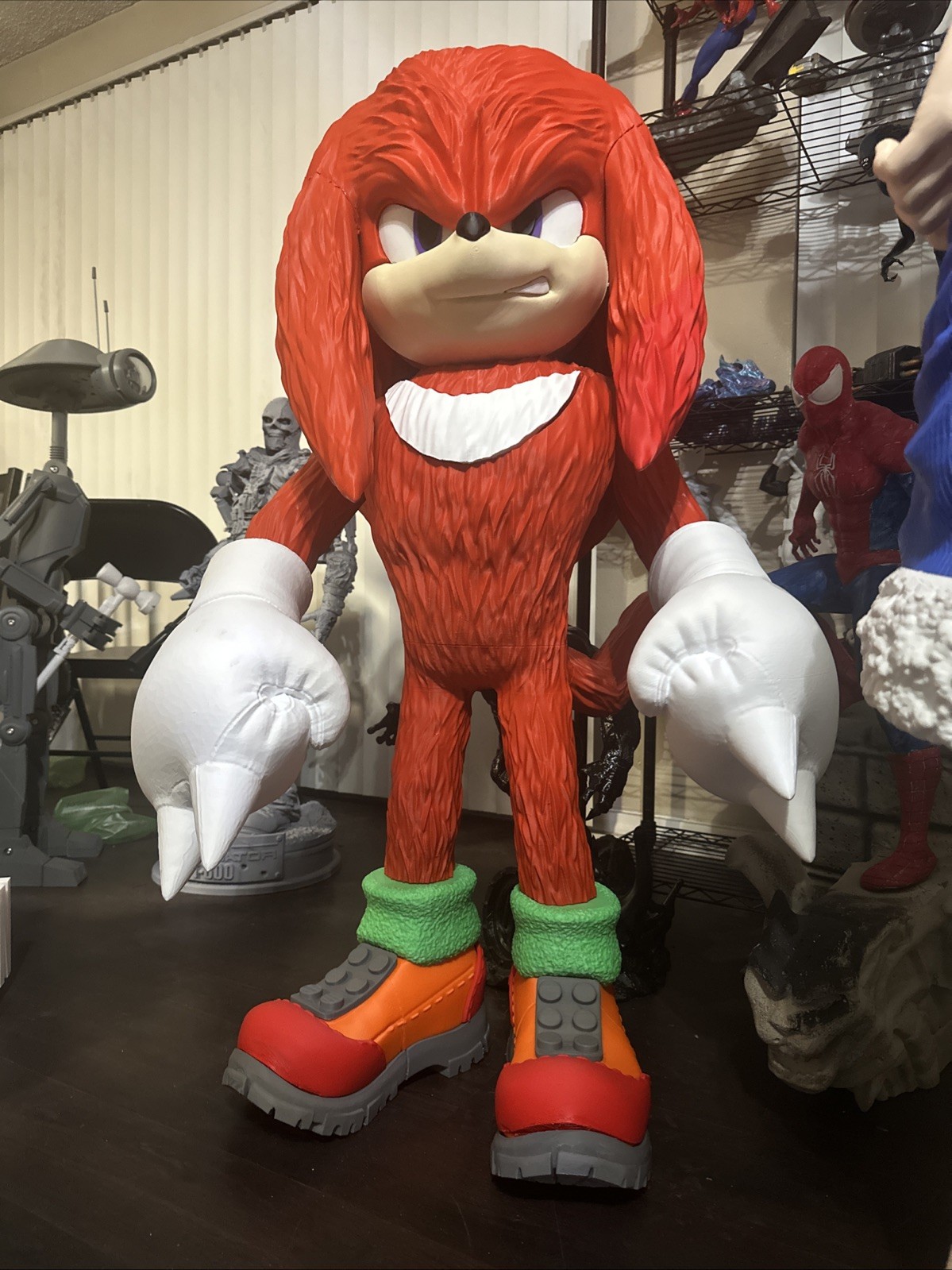 Life Size Knuckles from sonic Hedgehog Figure 44” Tall 3D Print | eBay