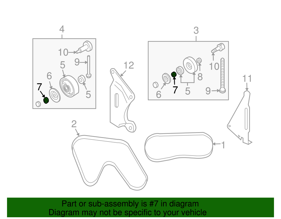 Genuine Nissan Pulley Spacer 11931-AL50A | eBay