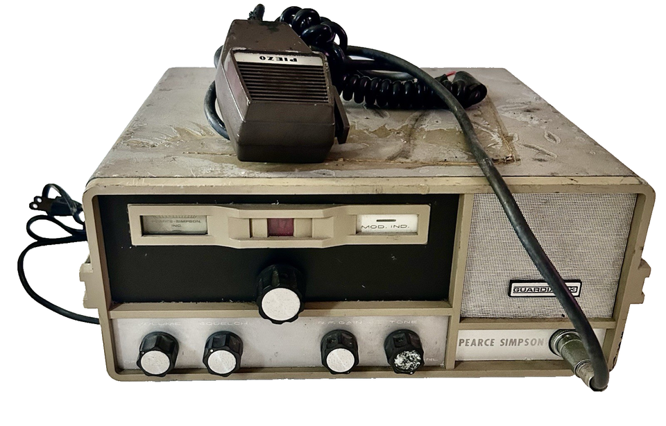 Pierce Simpson Guardian 23 Channels CB Radio W/PIEZO Mic Vintage As-Is ...