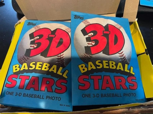 New/Sealed 24 Packs 1985 Topps 3D Large Baseball Cards w/ Cal Ripken ...
