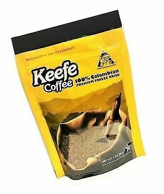 Keefe Coffee 100 Colombian Premium Freeze Dried Coffee 3oz BAG for sale ...